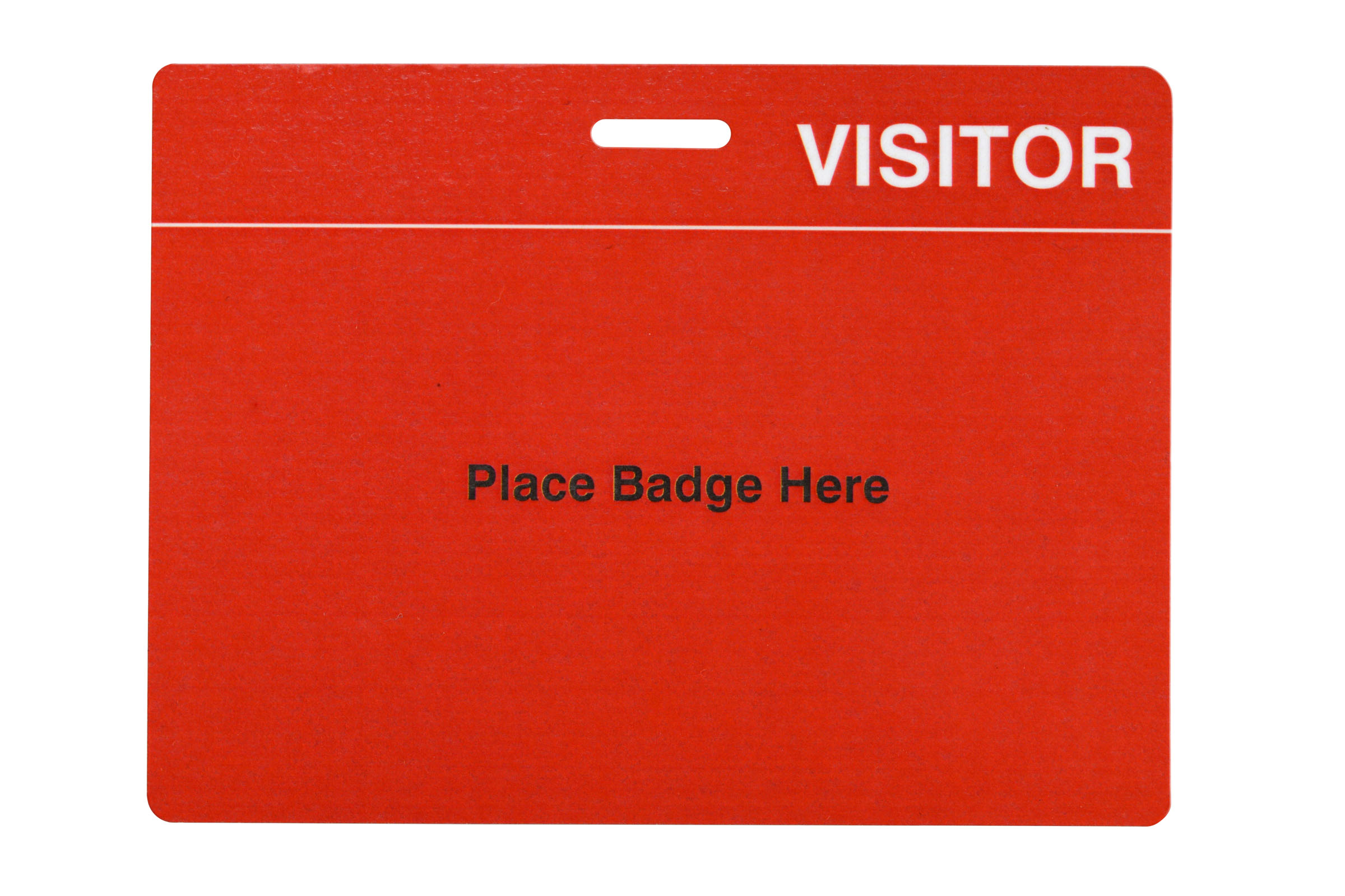 08178 - Reusable red card back with printed "VISITOR" - Pack of 200 ...